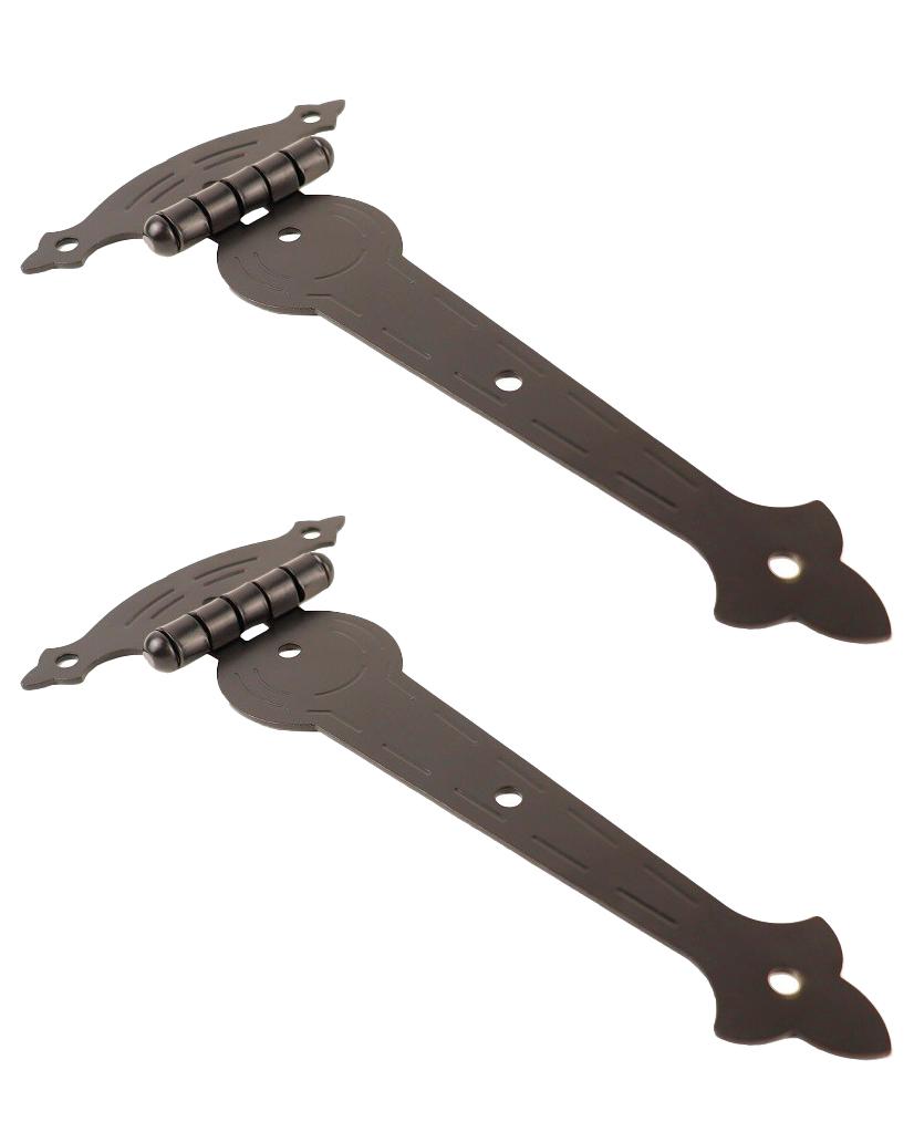 Петля-стрела "Классика" фигурная декоративная ноэз ПС-200-SL черный матовый (комплект 2 штуки)