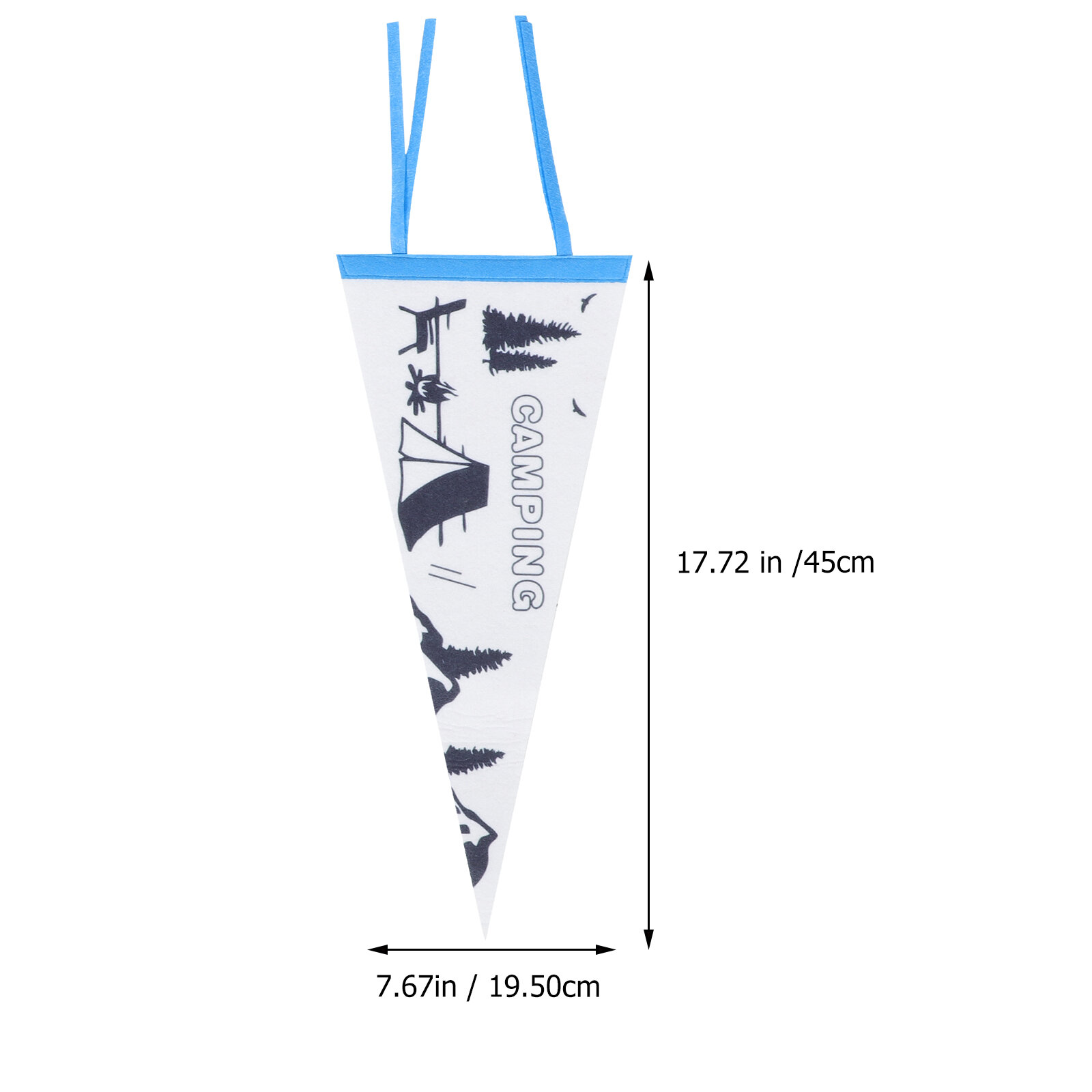 Треугольные декоративные флажки для активного отдыха, качественный фетр, 3 штуки