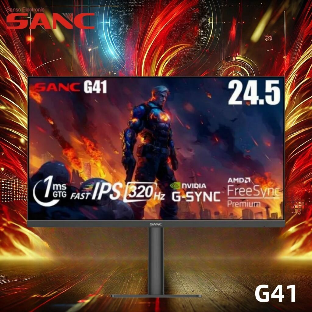 Монитор SANC C440, IPS, 1920x1080, LED, 320 Hz, 1 мс, поддержка FreeSync