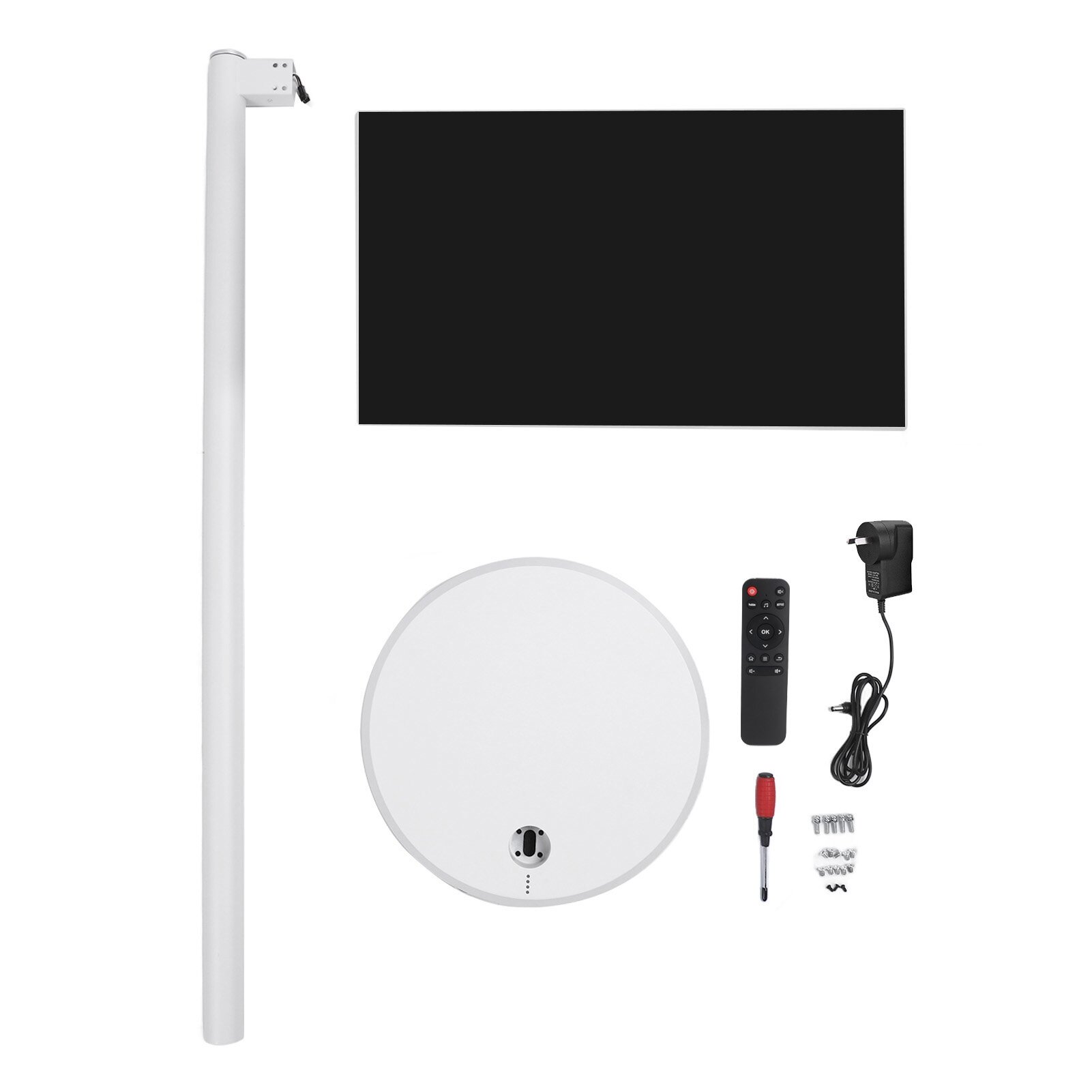 Rolling TV 21,5 -дюймовый TFT HD LCD Вращающийся сенсорный экран Беспроводной экран BT 6G 128G Экранная телевизора