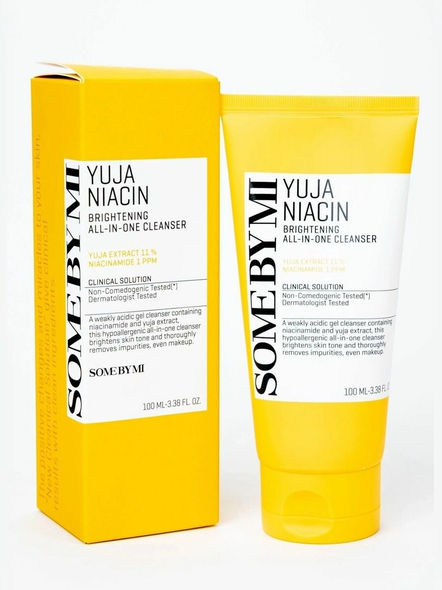SOME BY MI Пенка для умывания лица с экстрактом юдзу и ниацинамидом YUJA NIACIN BRIGHTENING ALL-IN-ONE CLEANSER 100 мл