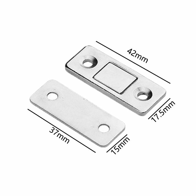 Сильный магнитный фиксатор для шкафа, дверца с возможностью нажатия и вытягивания, ультратонкий невидимый , дверной стопор без сверления, закрыватель