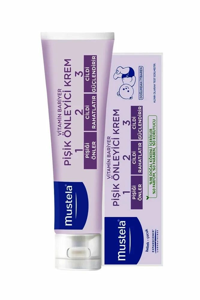 Mustela Vitamin Barrier Cream 1 2 3 - Крем под подгузник , 50 мл