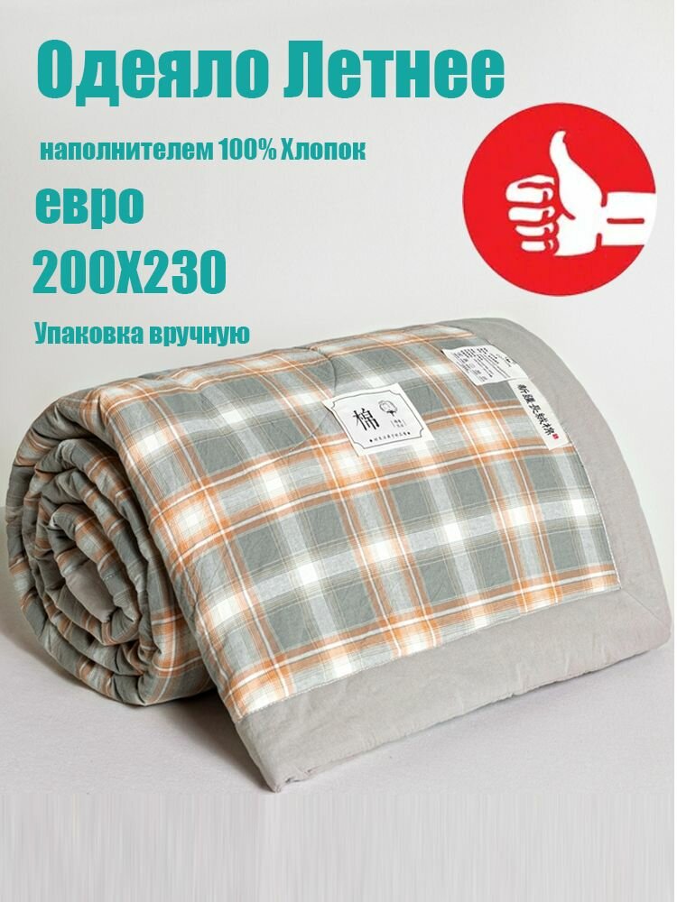 Постельные принадлежности Летнее Хлопковое наполнение для четырех сезонов Мягкое одеяло Хлопок летний 200 х 230 см
