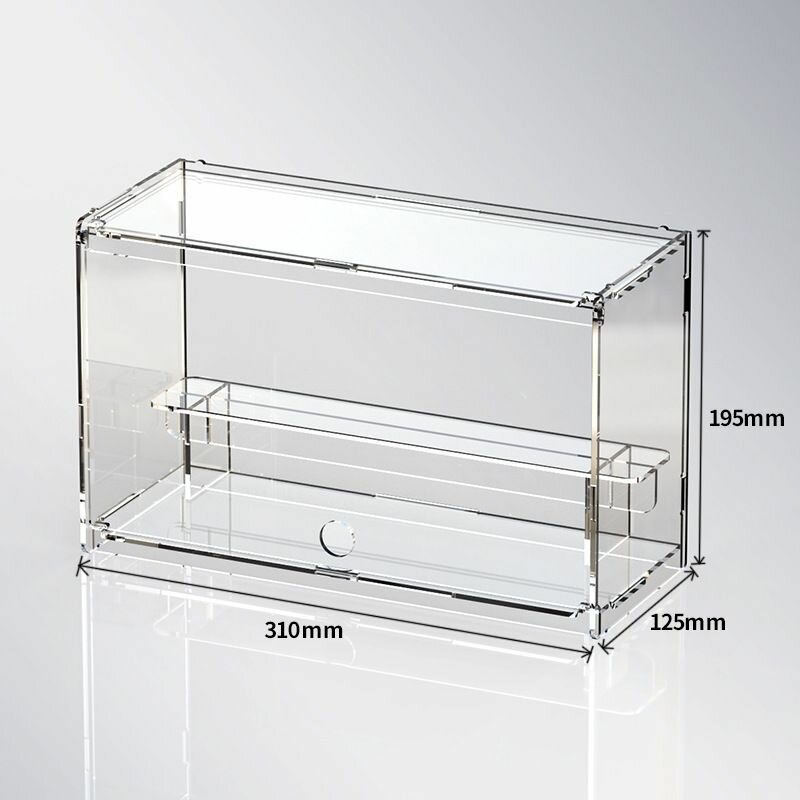 Витрина для хранения игрушек, акрилик, прозрачная, 19x31x12.5см