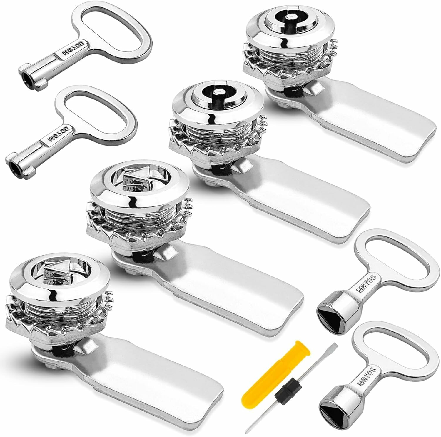 4 вращающихся замка, замок почтового ящика с треугольным ключом /S-образный замок, кулачковый замок с ключом