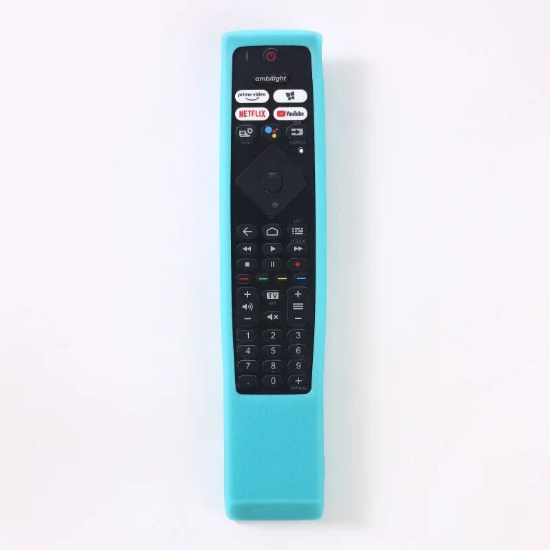 Силиконовый чехол для пульта Philips 50PUS8106/12 55PUS8106/12 43PUS7406/12 Luminous Turquoise