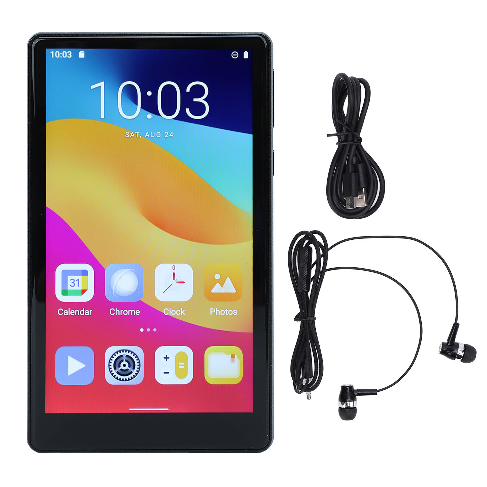 5-дюймовый сенсорный MP4-плеер для Android 11 с поддержкой HD-музыки 1080p, Bluetooth и Wi-Fi, FM-радио, калькулятором и функцией записи.