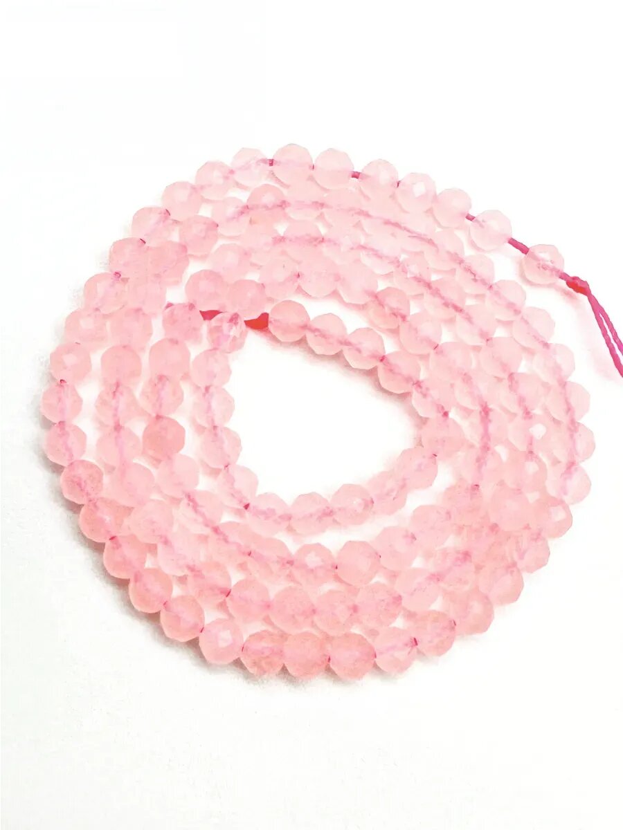 0277 Граненые камушки для детских поделок чокеров 4мм 1 нить