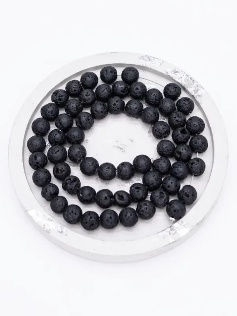 1411 Поделочные бусины с вулкана для вышивки 6 мм 1 шт люкс