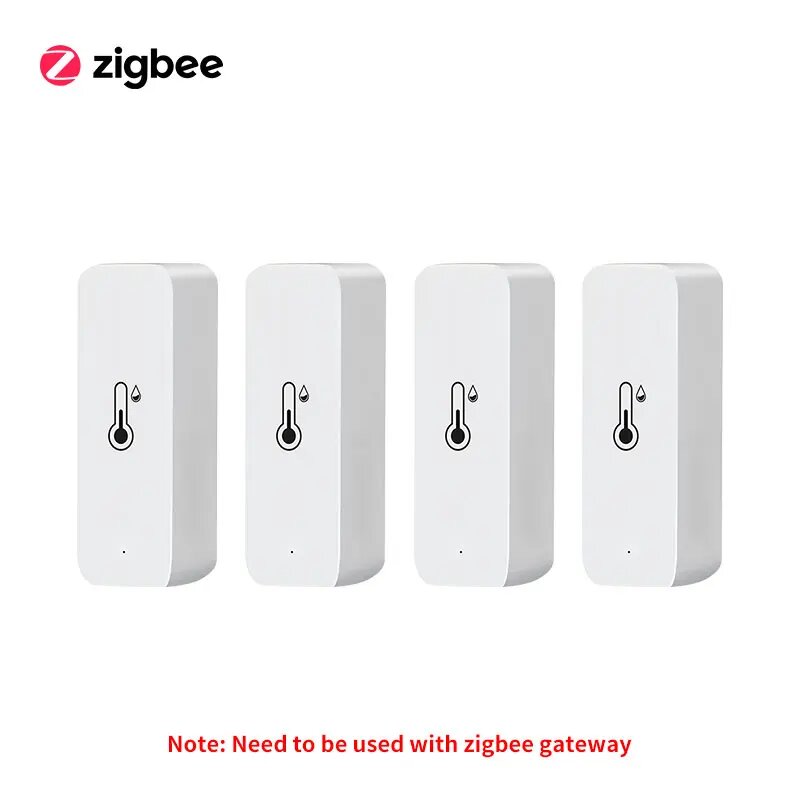 Tuya WiFi/Zigbee датчик температуры и влажности Zigbee 4pcs