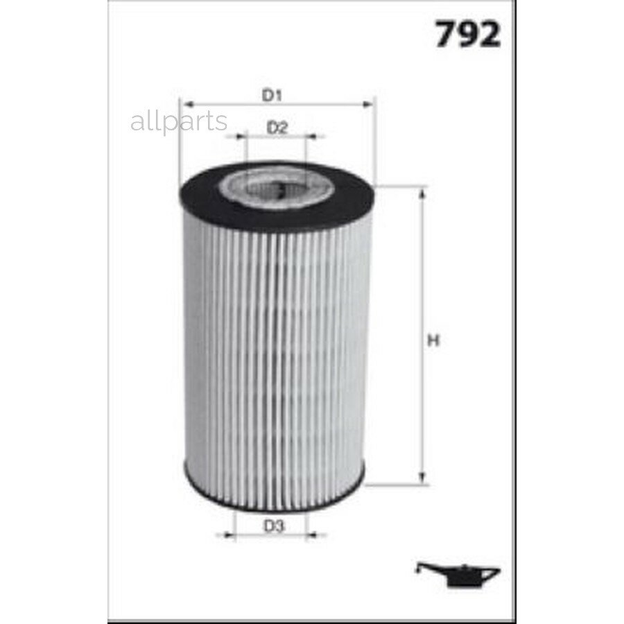 MECA-FILTER ELH4515 Фильтр масляный вставка