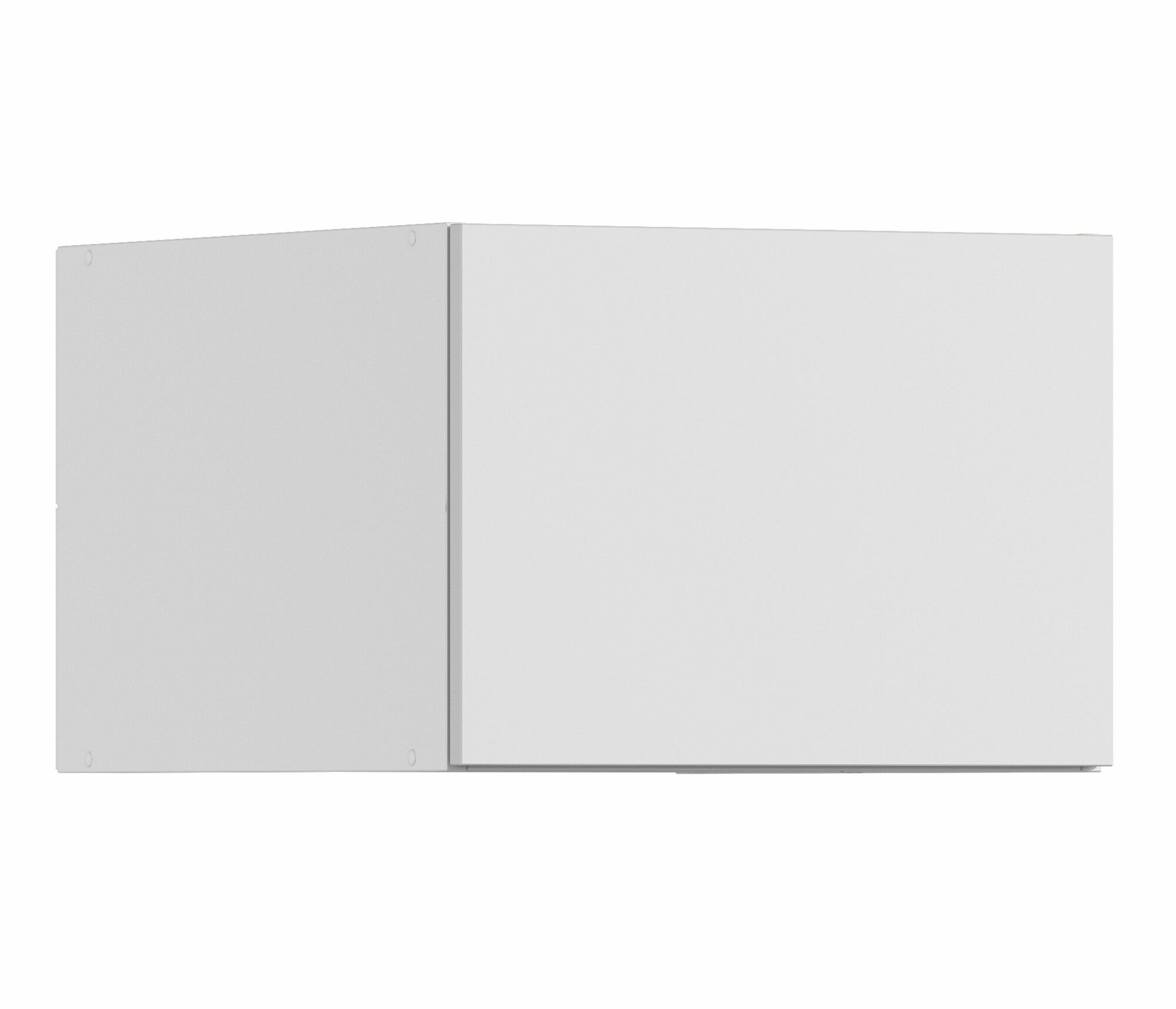 Кухонный модуль навесной шкаф столплит Регина РПГ-250 горизонтальный, ЛДСП, Белый/ЛДСП Белый Альпийский, 50х56х36 см