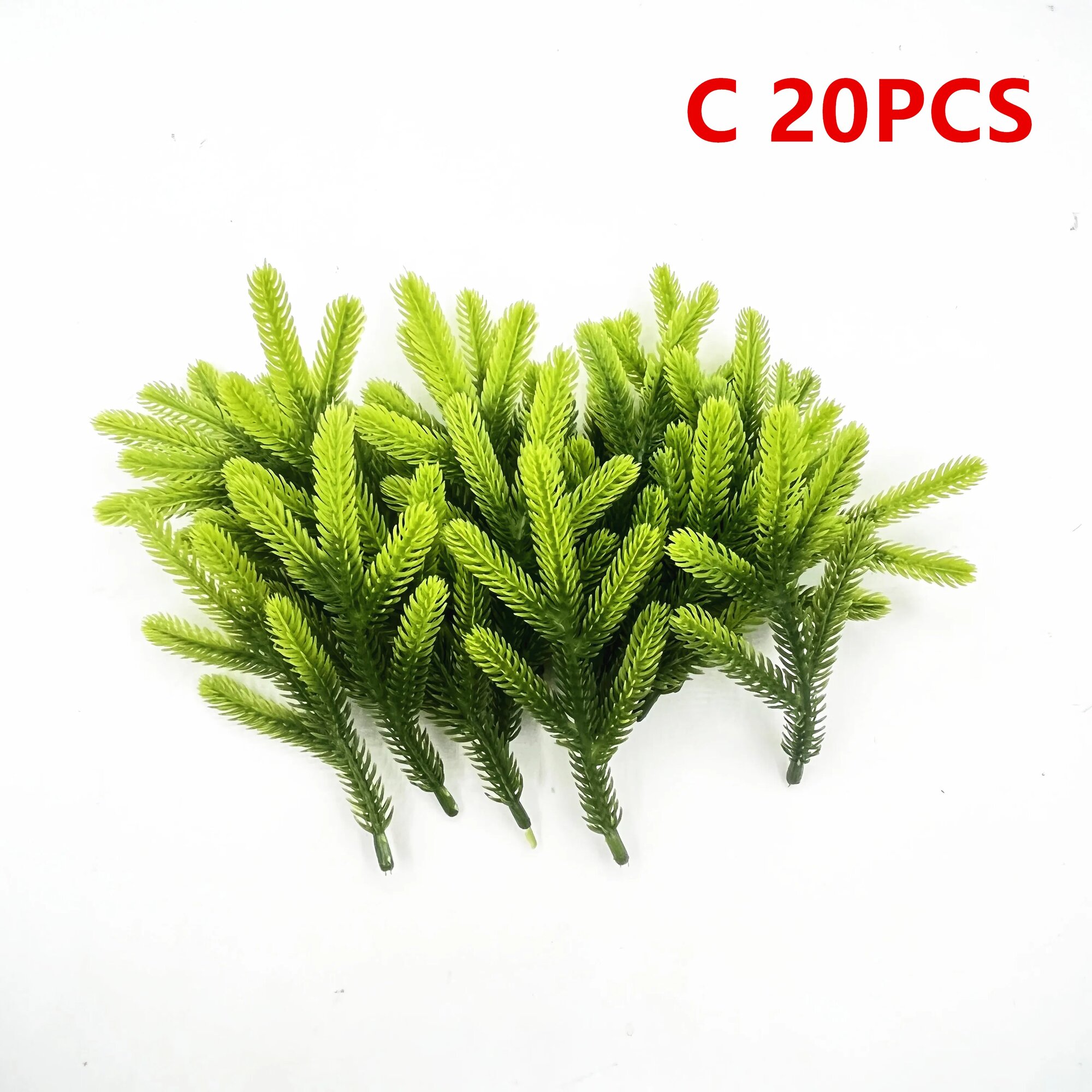 Искусственные ветки сосны, цвет C, 20 шт.