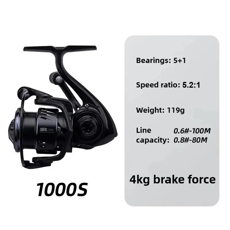 Безынерционная катушка Shimano 800-2500S из углеродного волокна 1000S