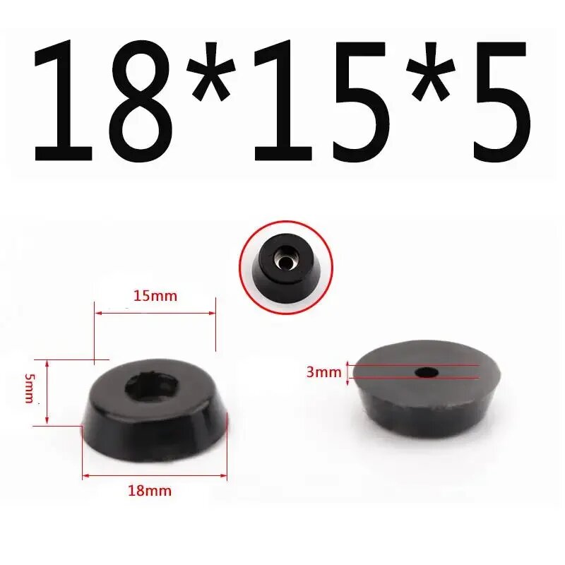 10 шт, резиновые накладки на ножки стула, для защиты пола 10pcs 18x15x5mm
