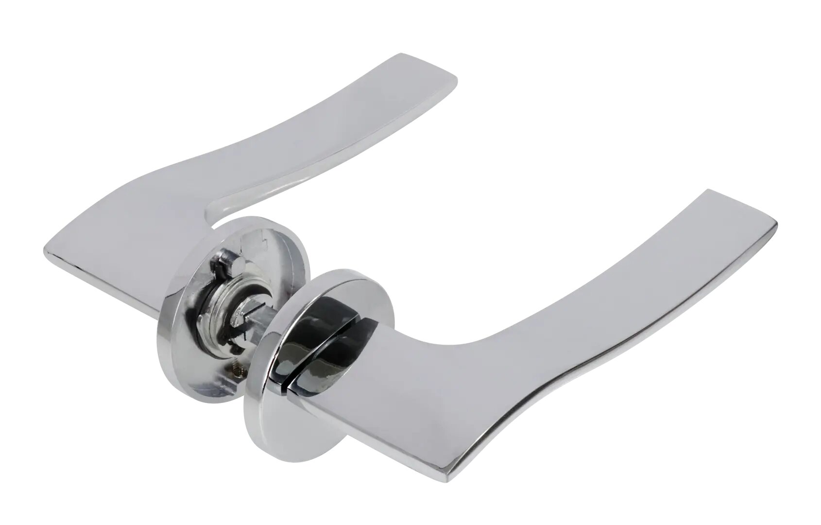 Дверные ручки Edson EDS-98B-R2, цвет хром