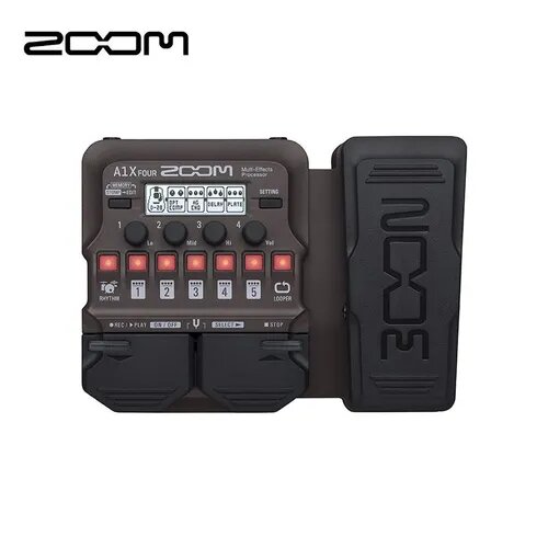 Zoom A1X FOUR Педаль процессора мультиэффектов для акустических инструментов, акустическое моделирование, лупер, ритм-секция, для гитары, саксофона, трубы, скрипки