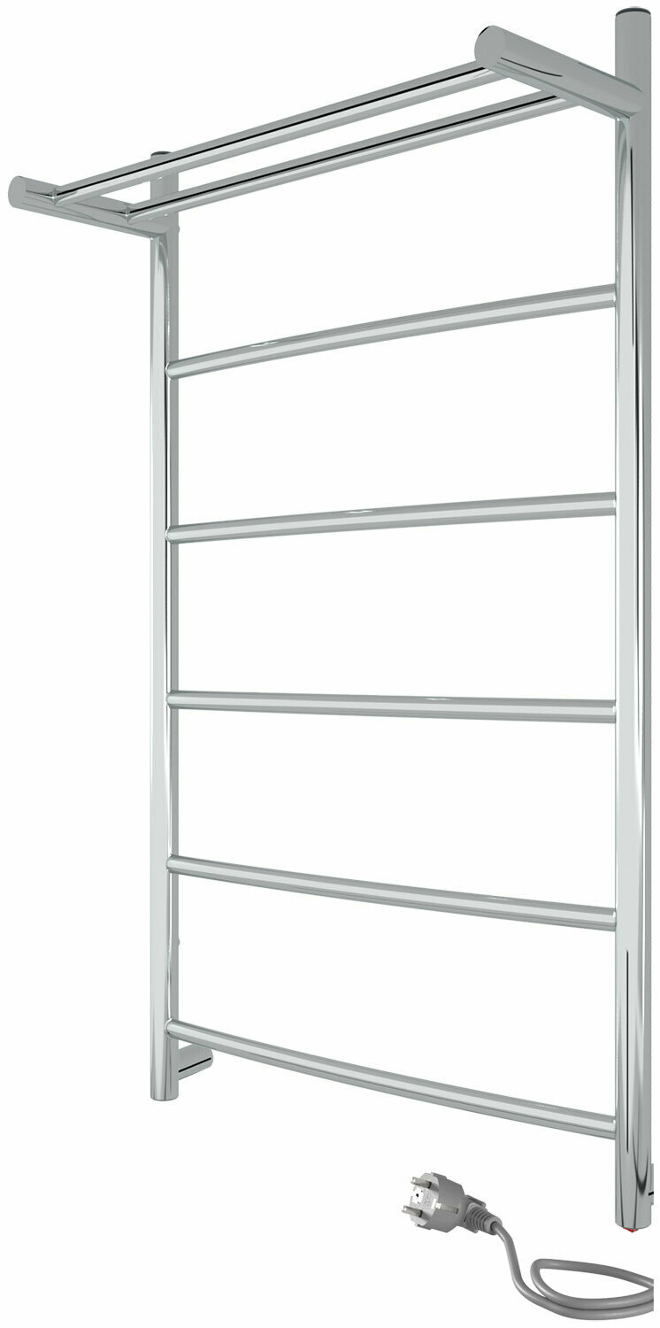 Электрический полотенцесушитель Indigo Arc, с полкой, хром (LCAE80-50PR)