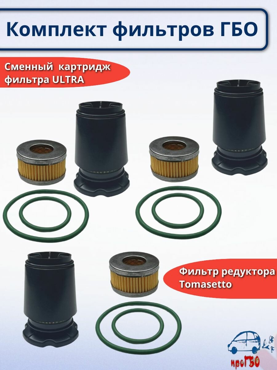 Фильтр Ultra 360, ALEX ГБО и Tomasetto с кольцами