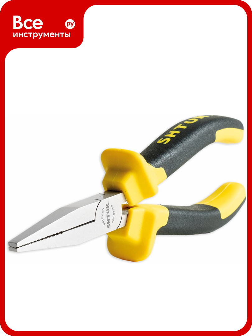 Диэлектрические плоскогубцы SHTOK 1000В 160 мм 08109, пластик