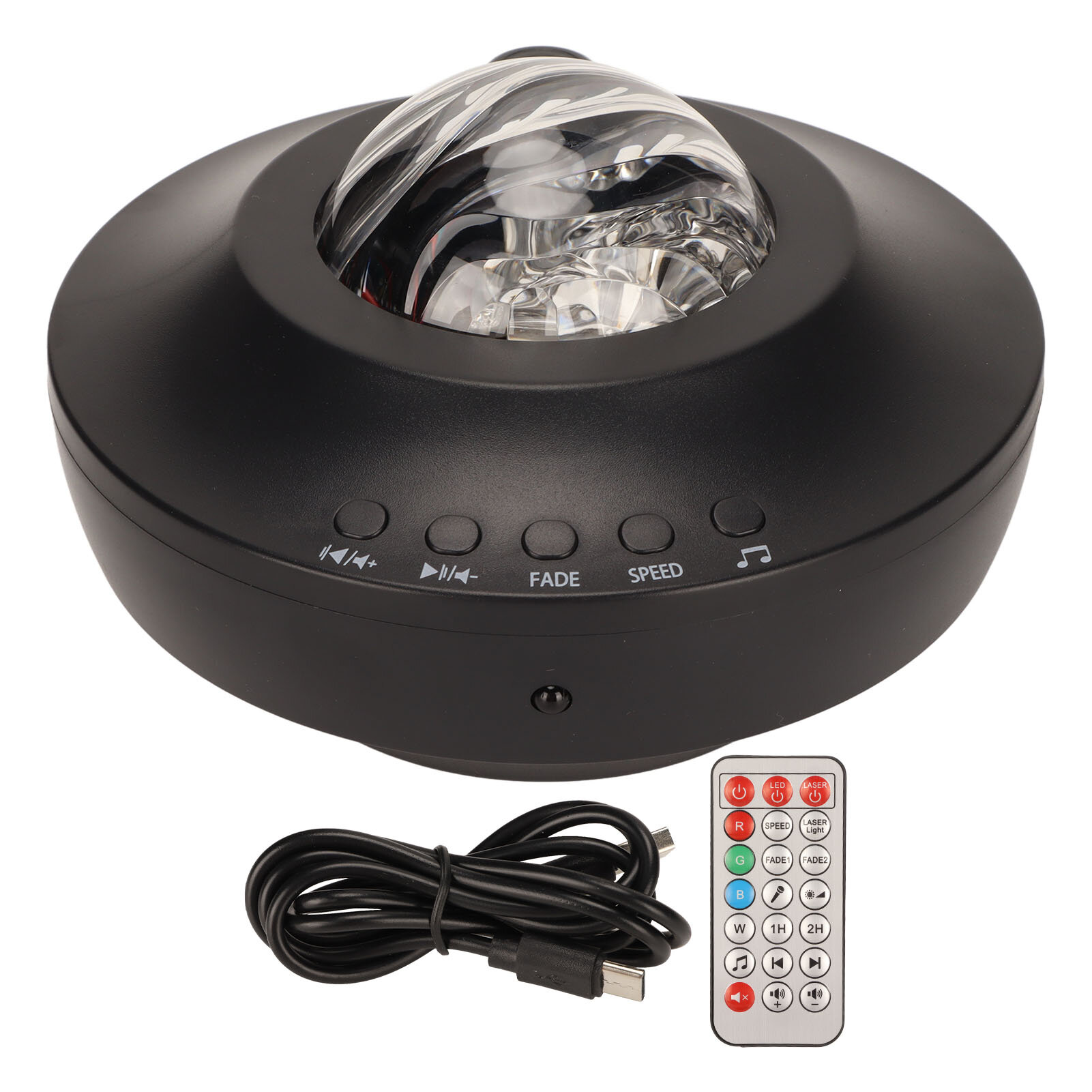 Звездный проектор, 8 звуков природы, функция таймера высокой мощности, 5 в 1, проектор Аврора, ночник с динамиком для спальни