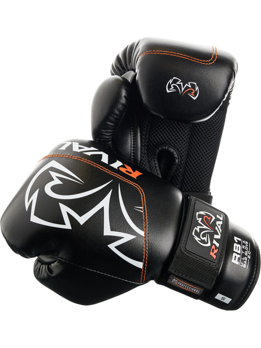 Боксерские перчатки Rival для работы на снарядах RB1 Black оригинал L