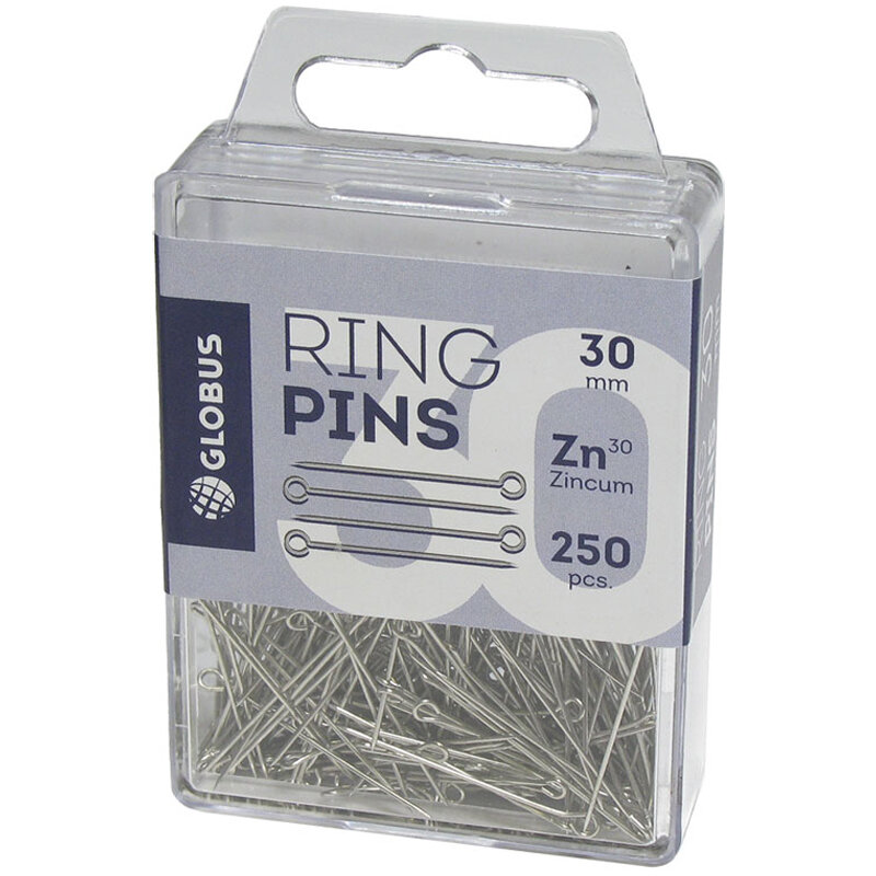 Булавки канцелярские 30мм 250шт. Globus