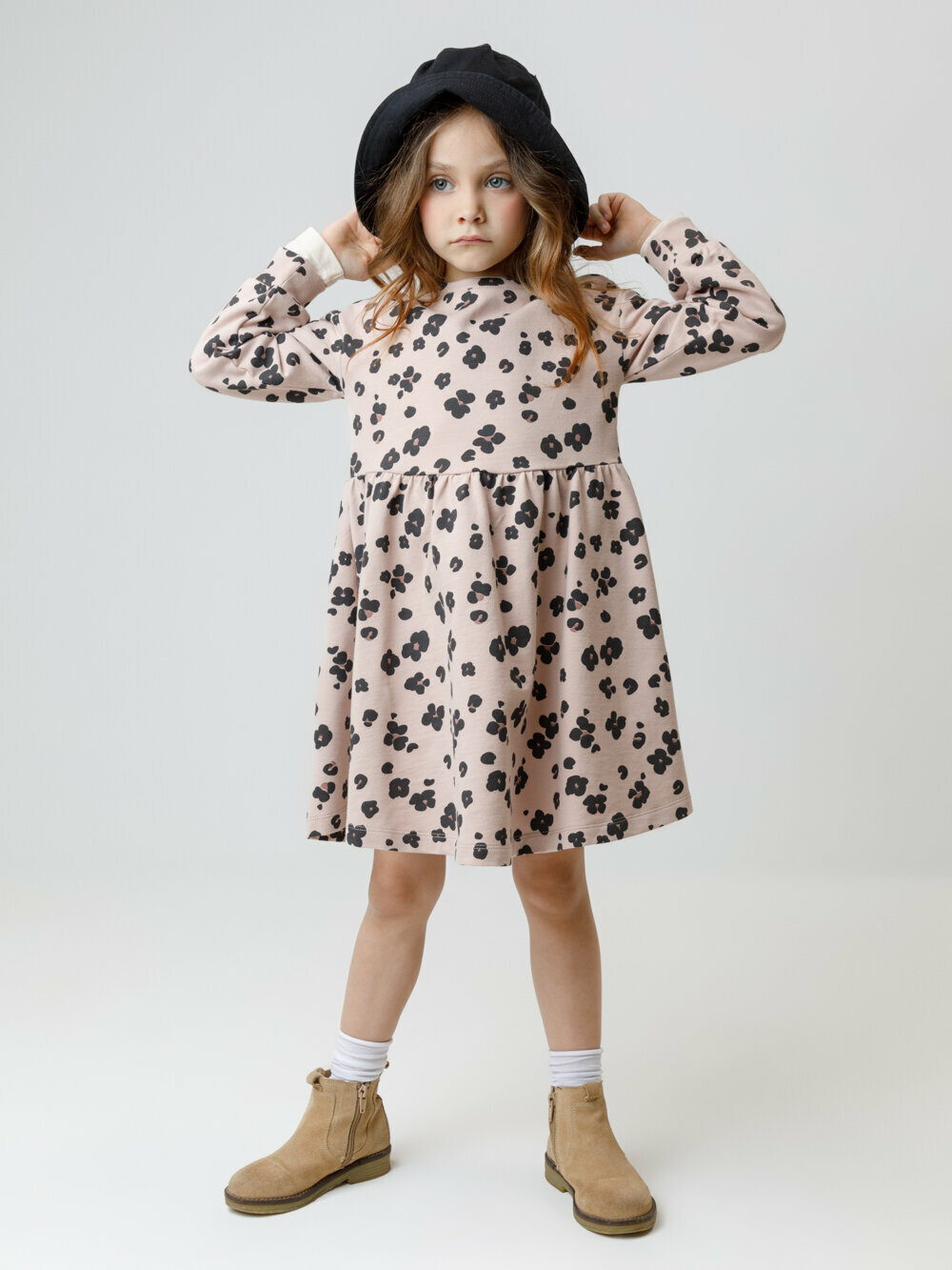 Платье КР 5952/бежевый 1305 Н085 к613