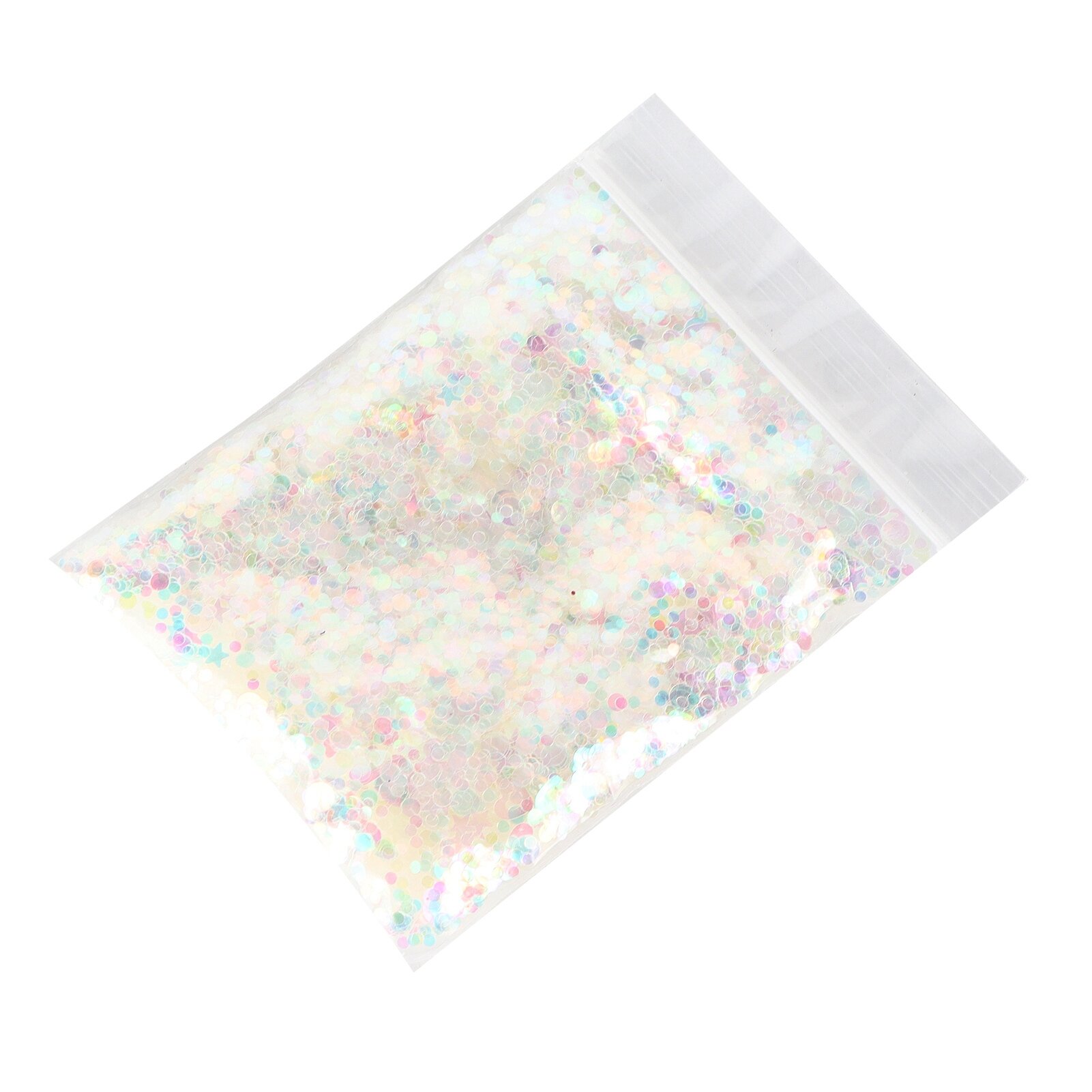 Блеск конфетти 10 г LKYS‑022 Белый ПЭТ Цвет Круглый Полый Небесный Макияж Поделки Эпоксидные Подарки