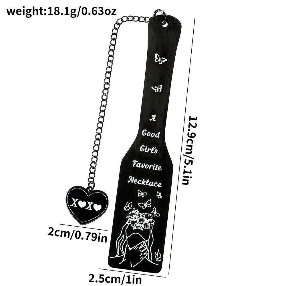 Закладка Amazon good girl, нержавеющая сталь, с подвеской, литературная надпись