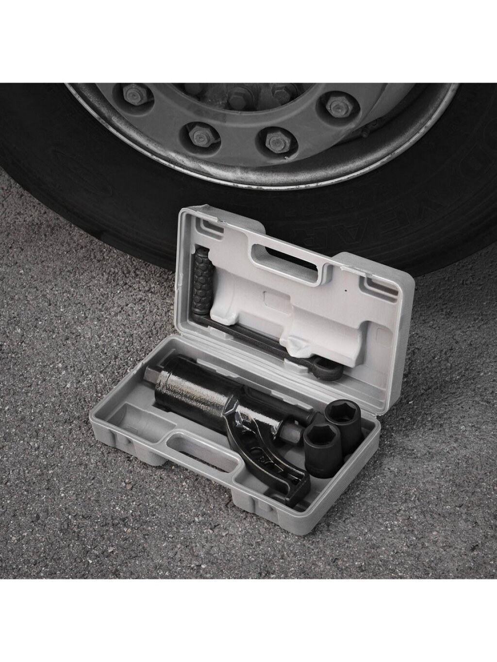 Гайковерт механический 1" "AIRLINE" (мясорубка, с головками 32, 33 мм, 3600Нм 1:64)