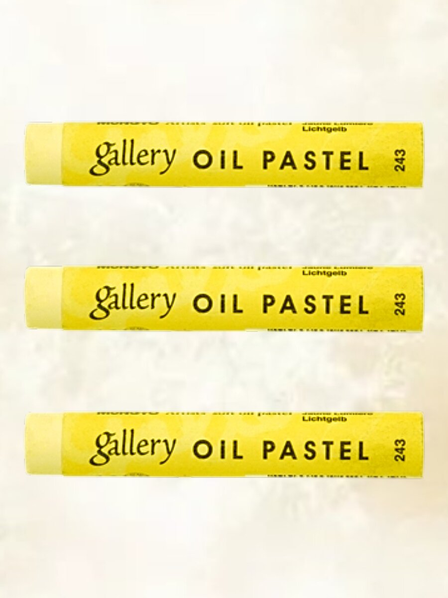 Пастель масляная мягкая профессиональная MUNGYO Gallery Бледно-жёлтый №243 (3шт)
