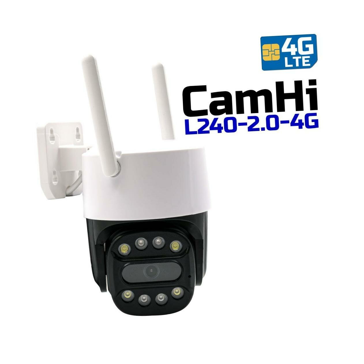 Беспроводная уличная IP 4G-LTE камера видеонаблюдения CamHi 3Mp Cam Hi L240(2.0)-4G (ИК) (A64434UL) охранная видеокамера для наружного наблюдения с