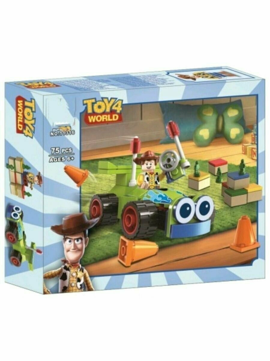 Конструктор, Toy story, Вуди на машине