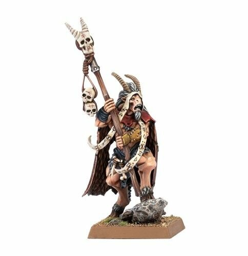 Набор миниатюр Beastmen Brayherds Beastman Shaman Warhammer The Old World