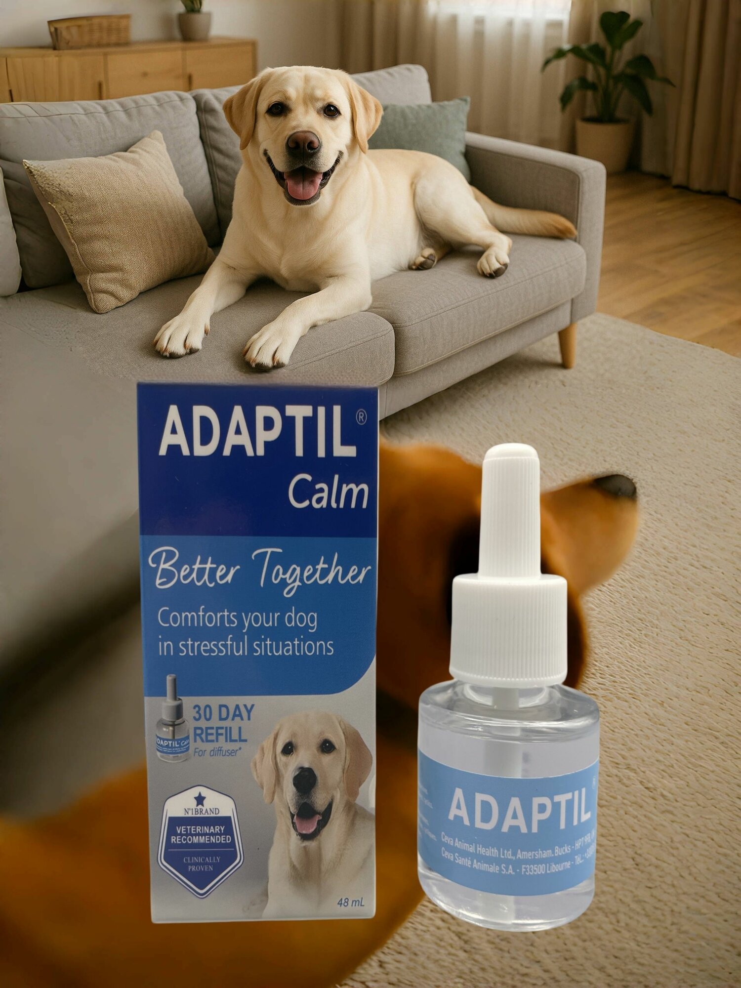 Натуральная антистресс-жидкость для кошек и собак 48 мл + диффузор в комплекте