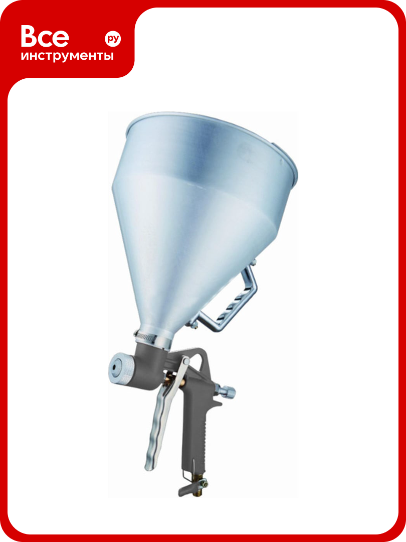 Грунтовочный краскопульт Pegas pneumatic 2701, для нанесения декоративной штукатурки штукатурки различных жидких, 5 мм