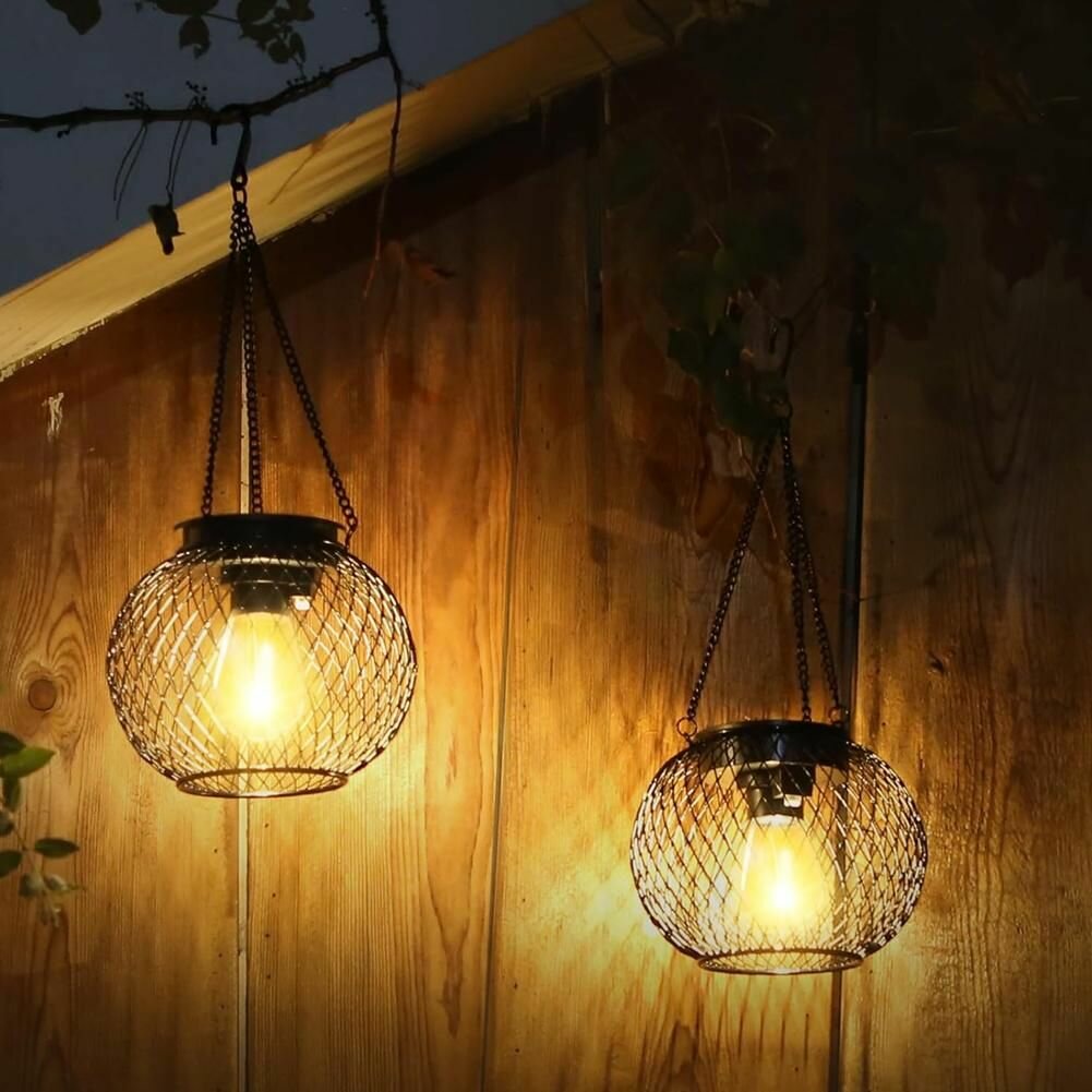 Уличный светильник Кованый фонарь-ночник, садовое украшение, солнечный уличный садовый