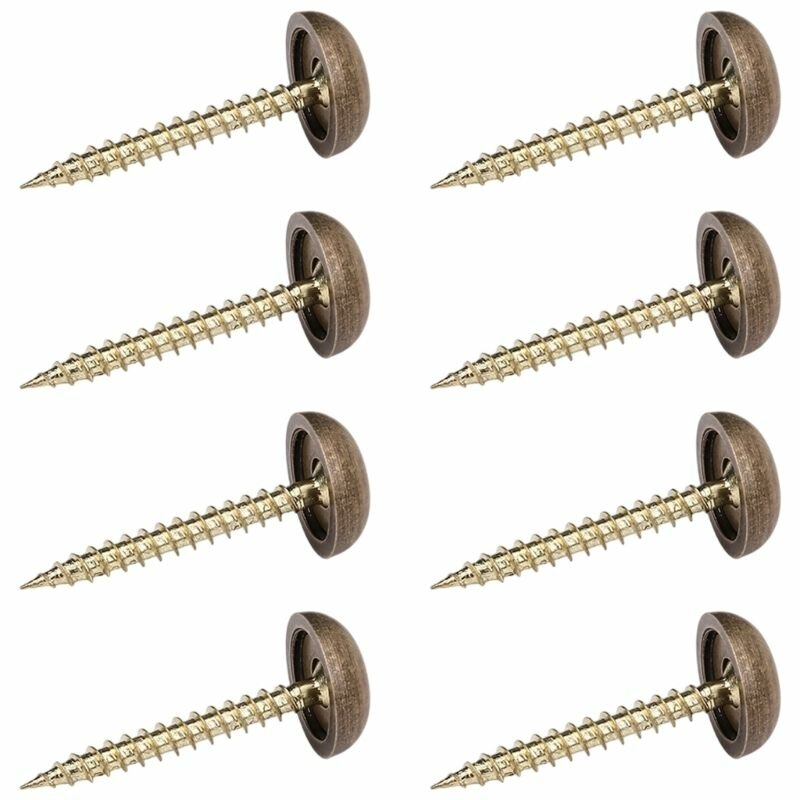 8 латунных декоративных винтов с крышкой-бронза 15 мм
