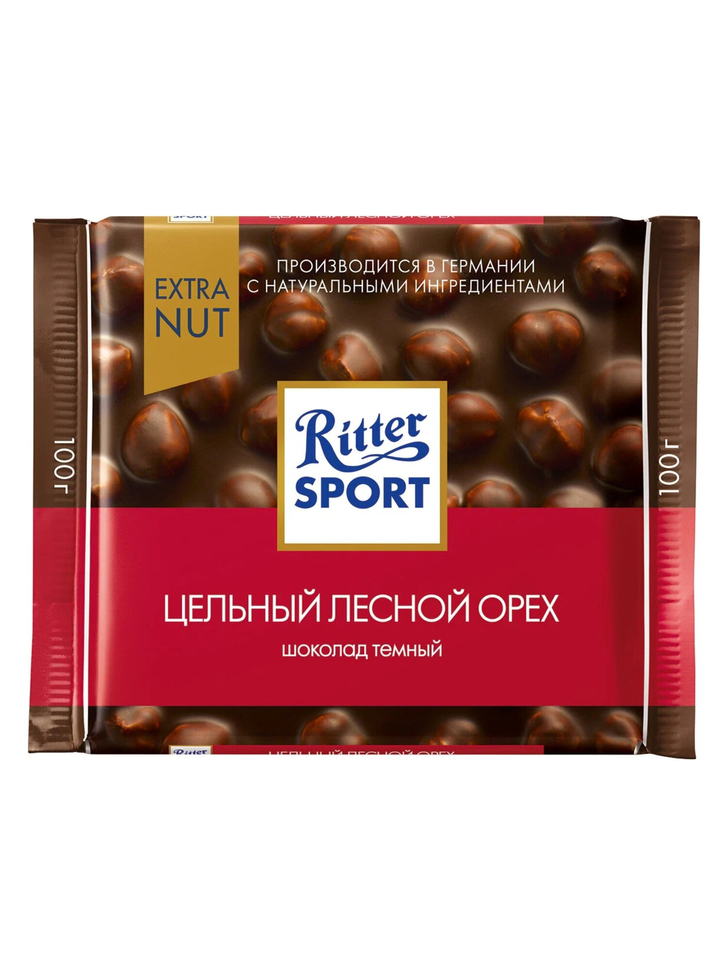 Шоколад тёмный Ritter Sport Цельный лесной орех 100 г