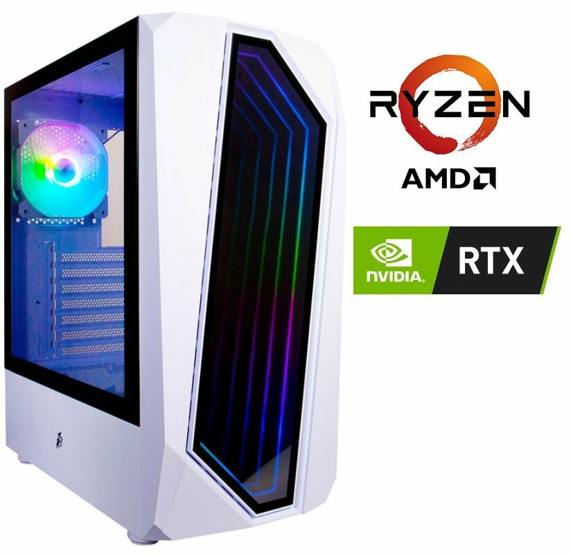 Игровой компьютер CyberNote J1861 (AMD Ryzen5 7600X/B850/DDR5 32Гб/SSD M.2 NVMe 1Тб/RTX5070 12Гб/ Win11Pro)