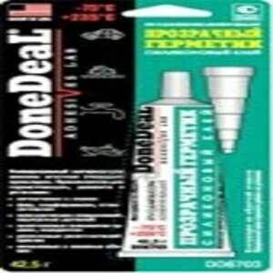 Прозрачный силиконовый герметик-клей для стекол DoneDeal арт. dd6703