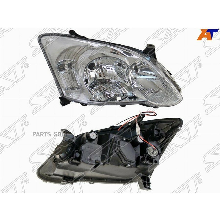 Фара Toyota Corolla (E120) 04-07 / Allex 04-06 (Спереди/ Справа) от официального дистрибьютора, SAT, артикул ST21211H6RLD