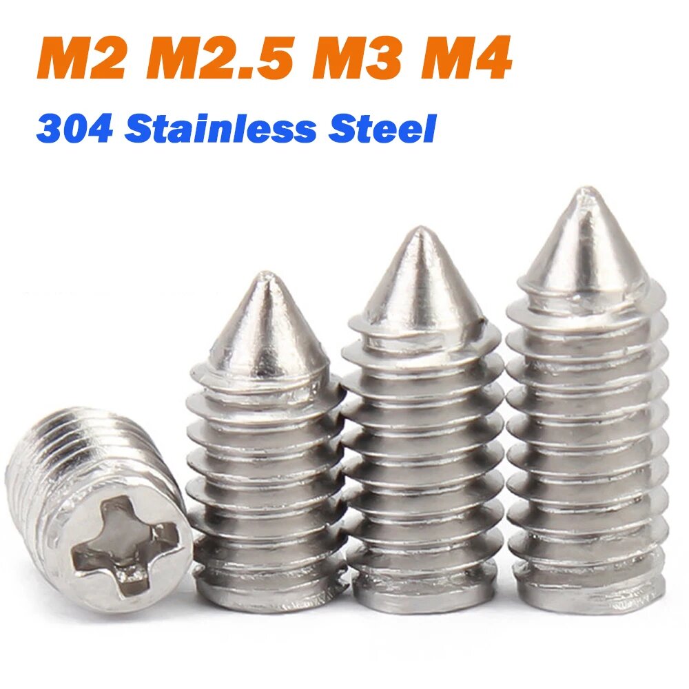 Винты нержавеющие M2-M4, длина 3mm