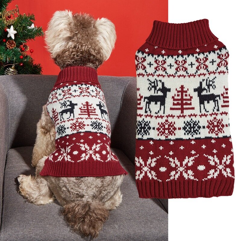 Свитер Vip-корги "Рождественский", для собак, акрил, размер M