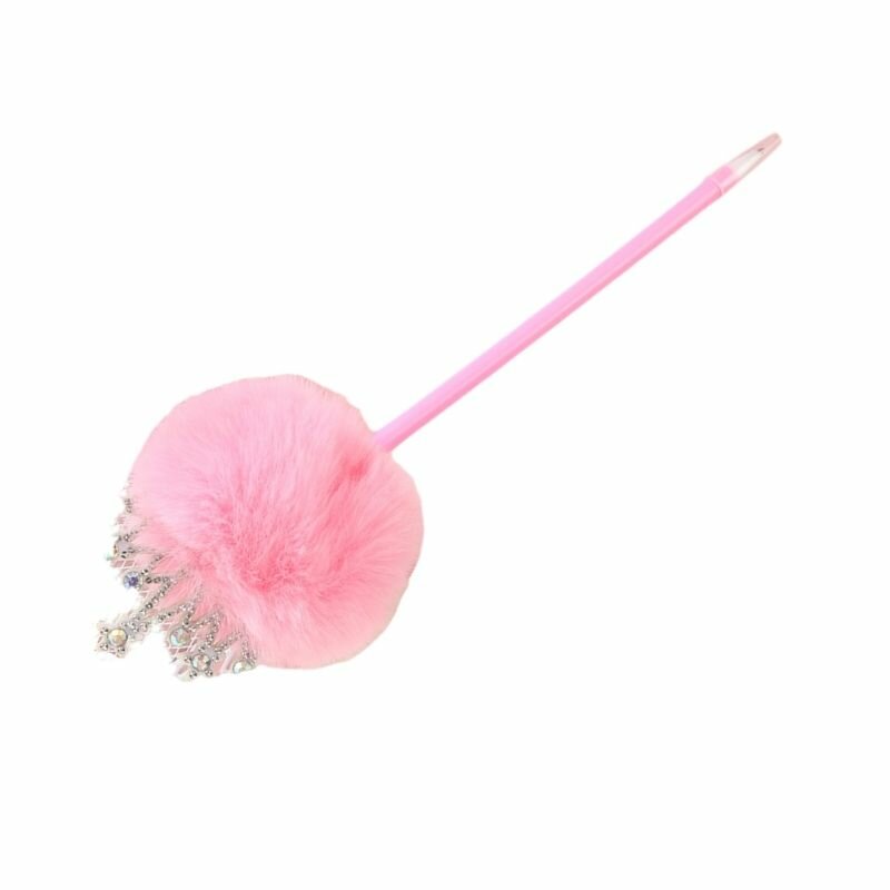 Шариковая ручка love crown hair Ball 0,7 мм-Розовый-Хрустальная Корона