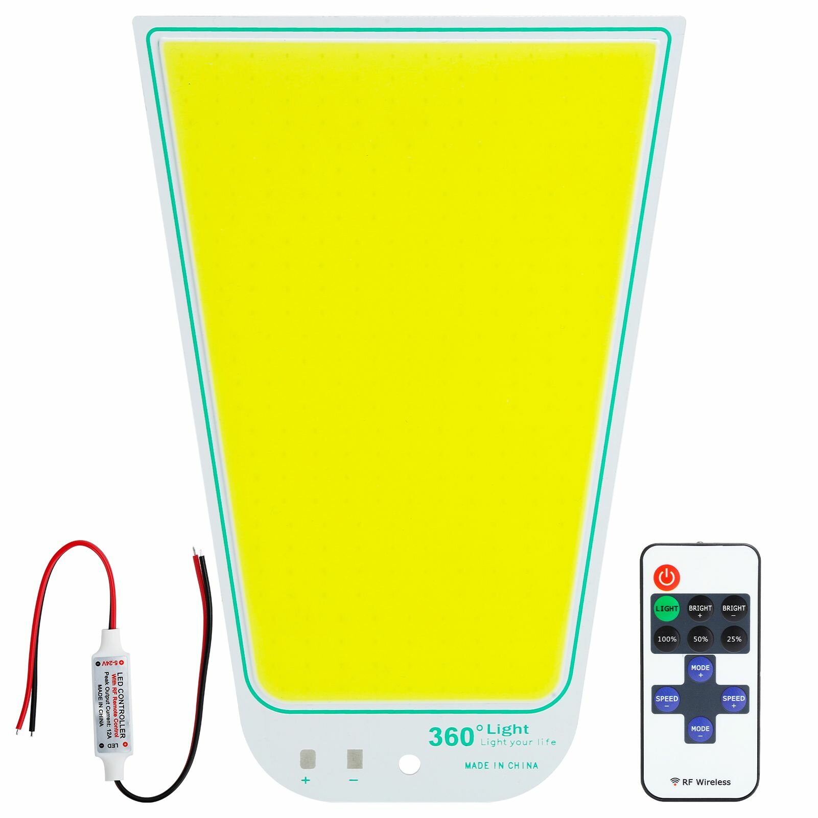 Светодиодная панель COB 200x140mm 70W с ПДУ (белая)