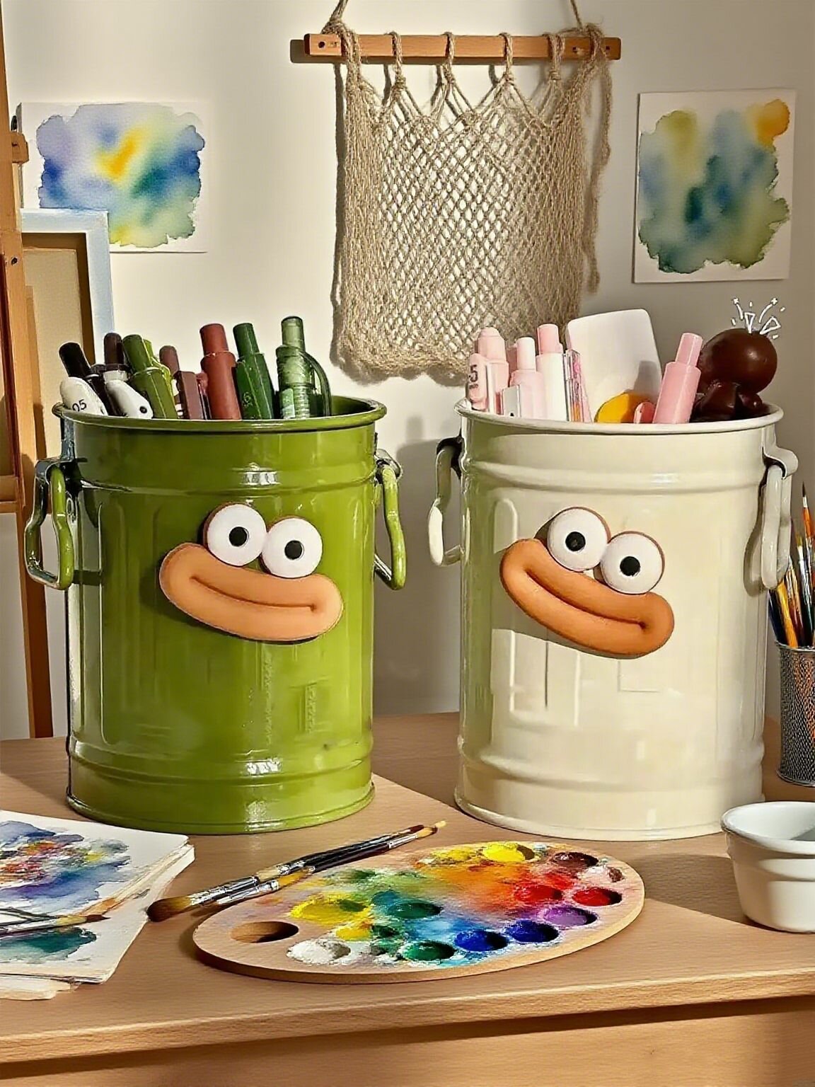 Веселые подставки для ручек, 6 ярких держателей канцелярии, Забавный органайзер для стола, Для школы, офиса и дома, Подставка для карандашей и ручек