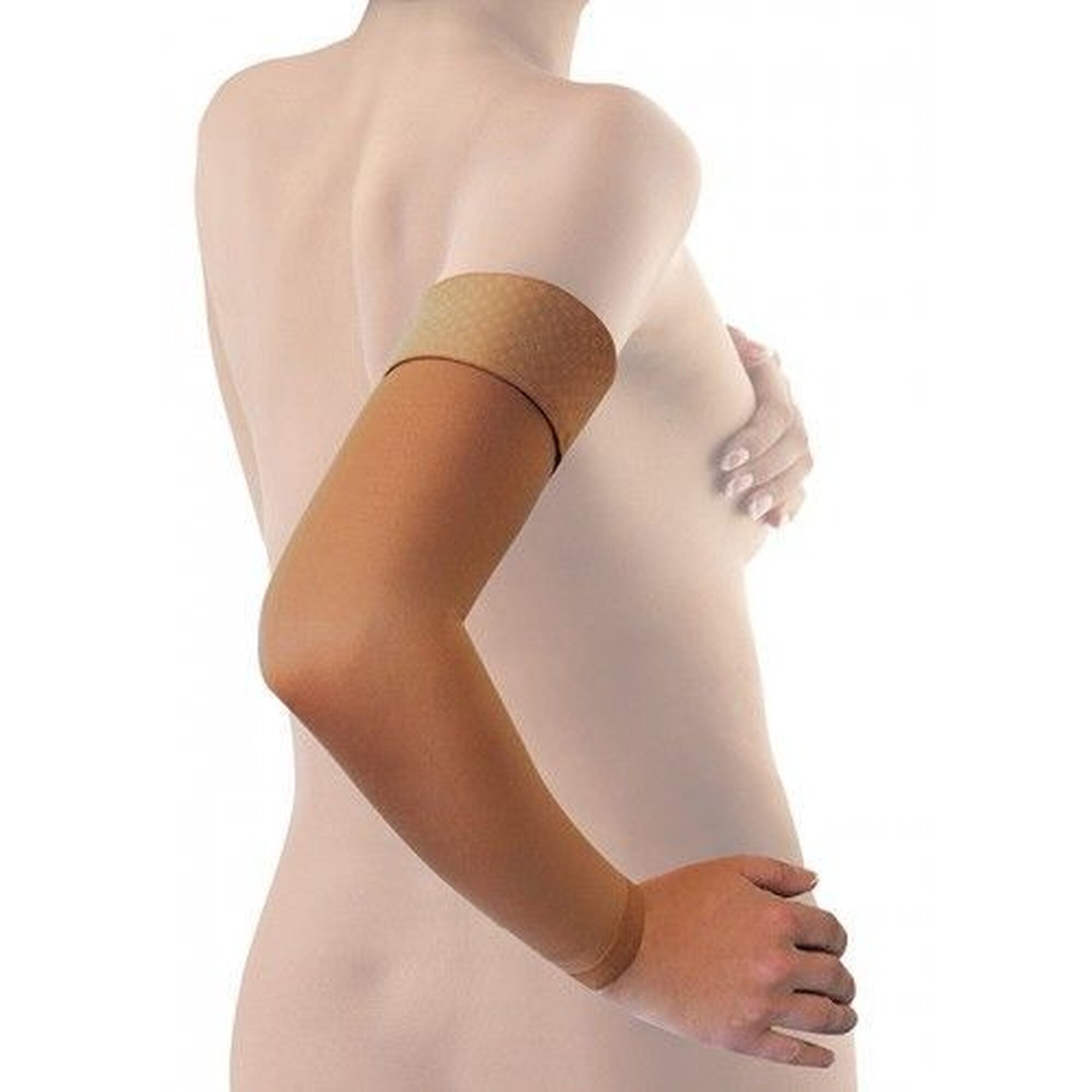 Avicenum Компрессионный рукав LYMPHO 360, 2 класс, с окантовкой, без перчаток, цвет 8001 - бежевый, XL LONG (4D)